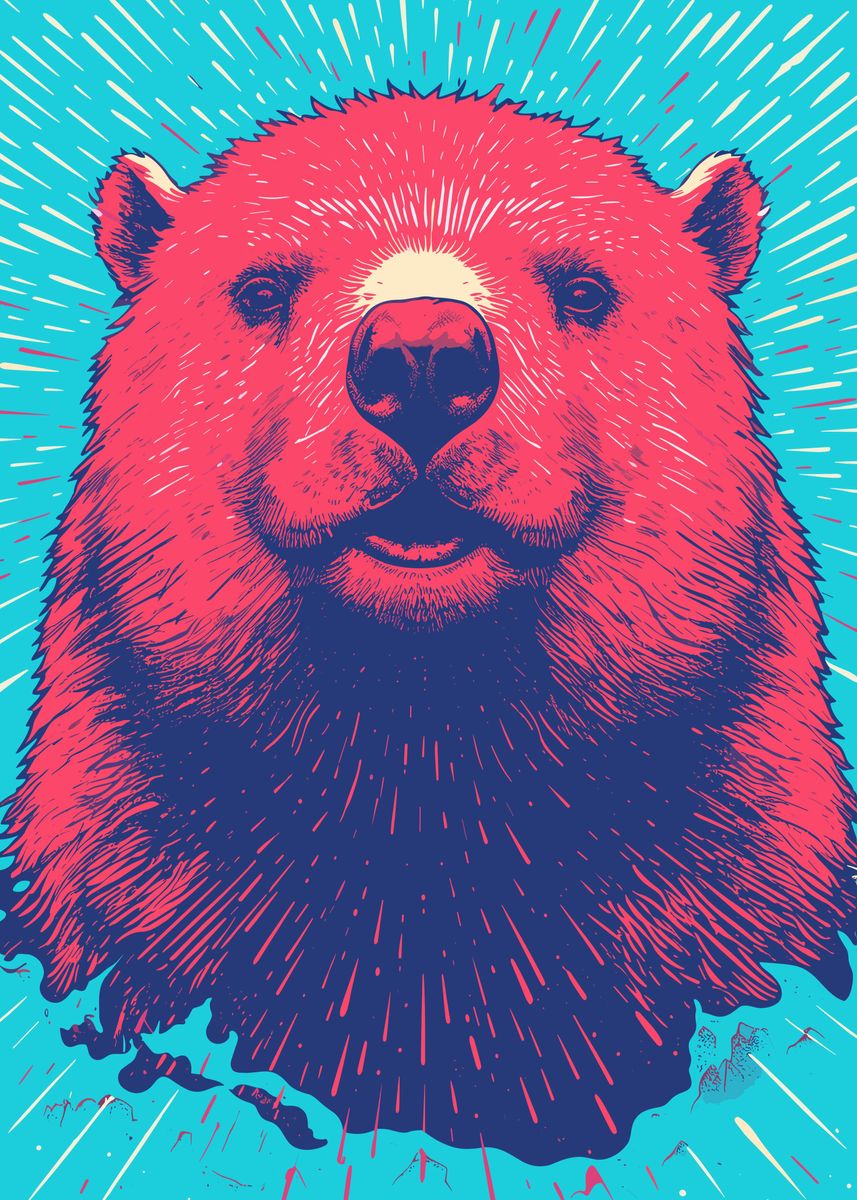 'Risograph Animal' Poster, picture, metal print, paint by Oliver Ben | Displate