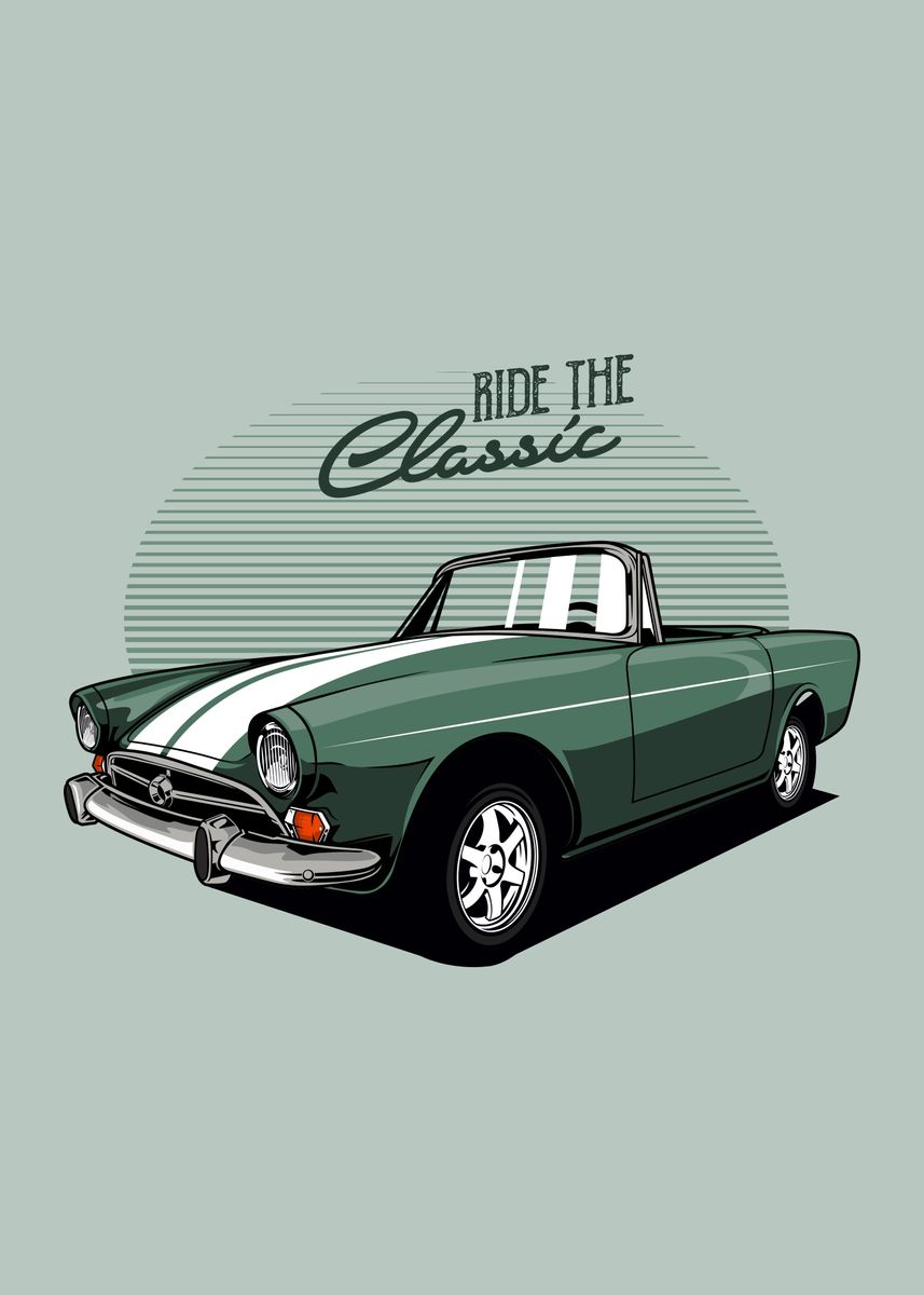 'Car Vintage Classic' Poster, picture, metal print, paint by Jame ...