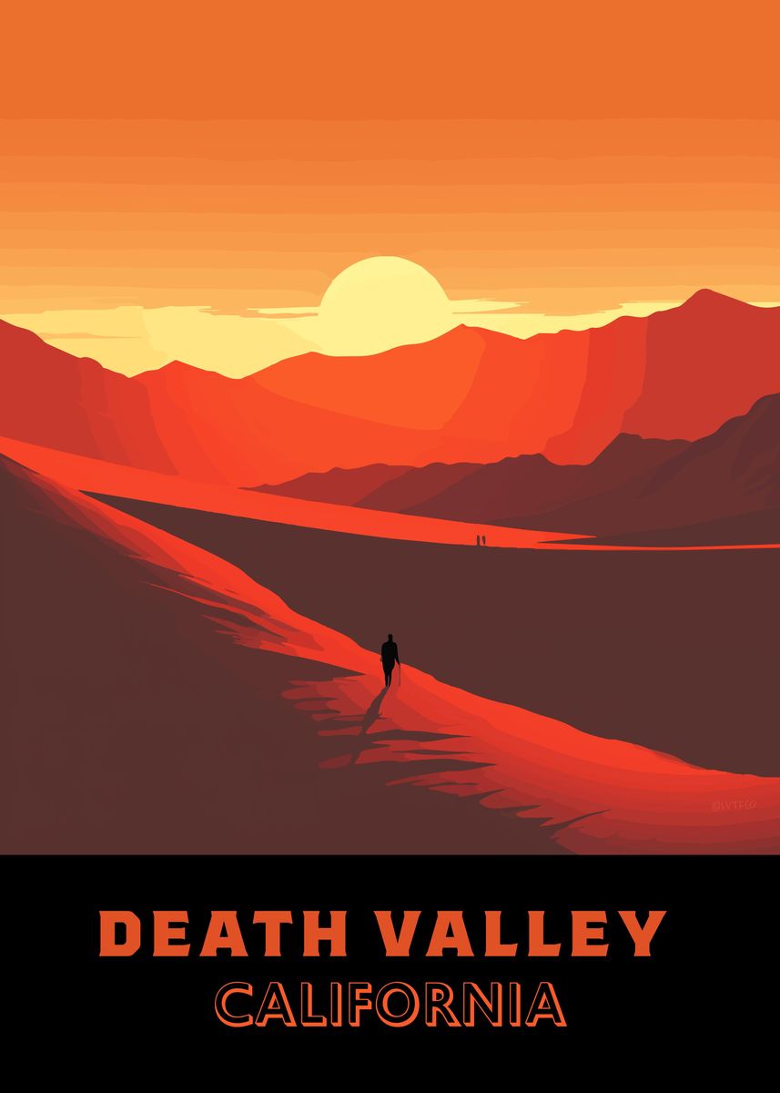 'California Desert Travel' Poster, picture, metal print, paint by ...