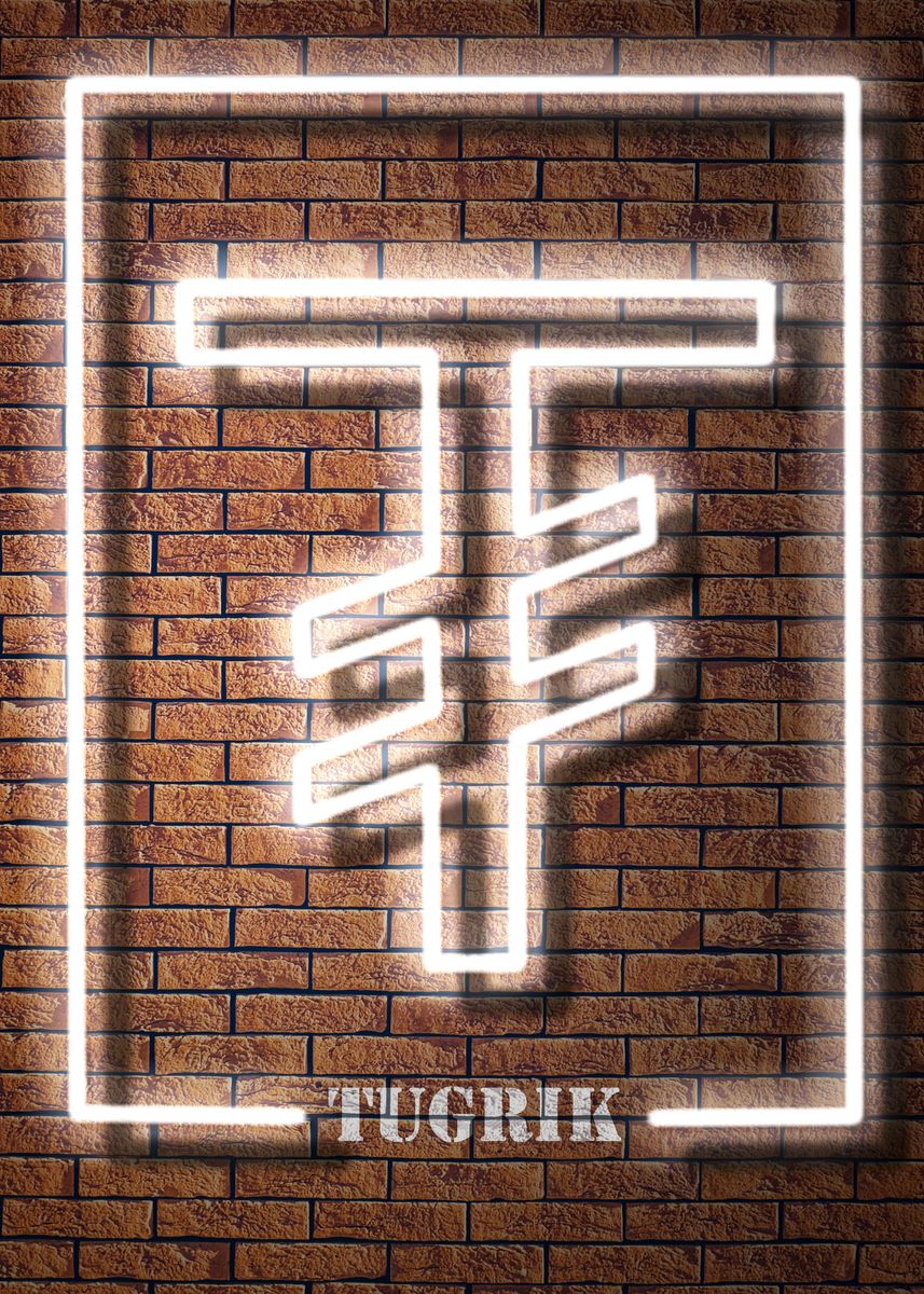 'NEON TUGRIK SIGN' Poster, picture, metal print, paint by Abdul Oba ...