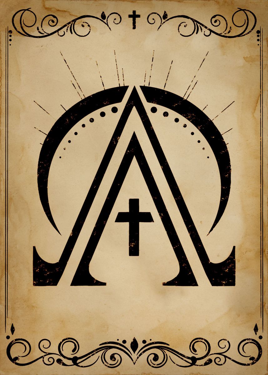 'Alpha and Omega' Poster, picture, metal print, paint by Geometrical ...