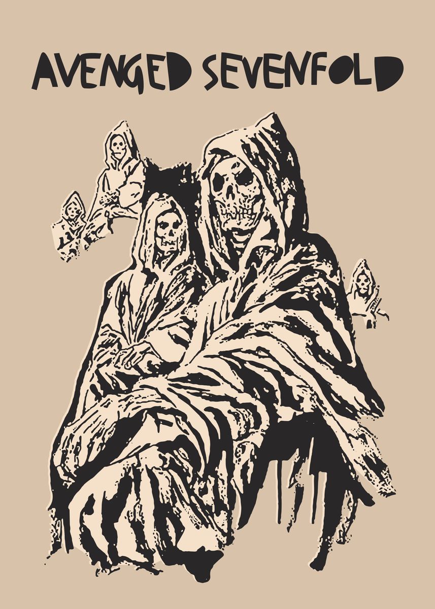 ' American heavy metal band' Poster, picture, metal print, paint by ...