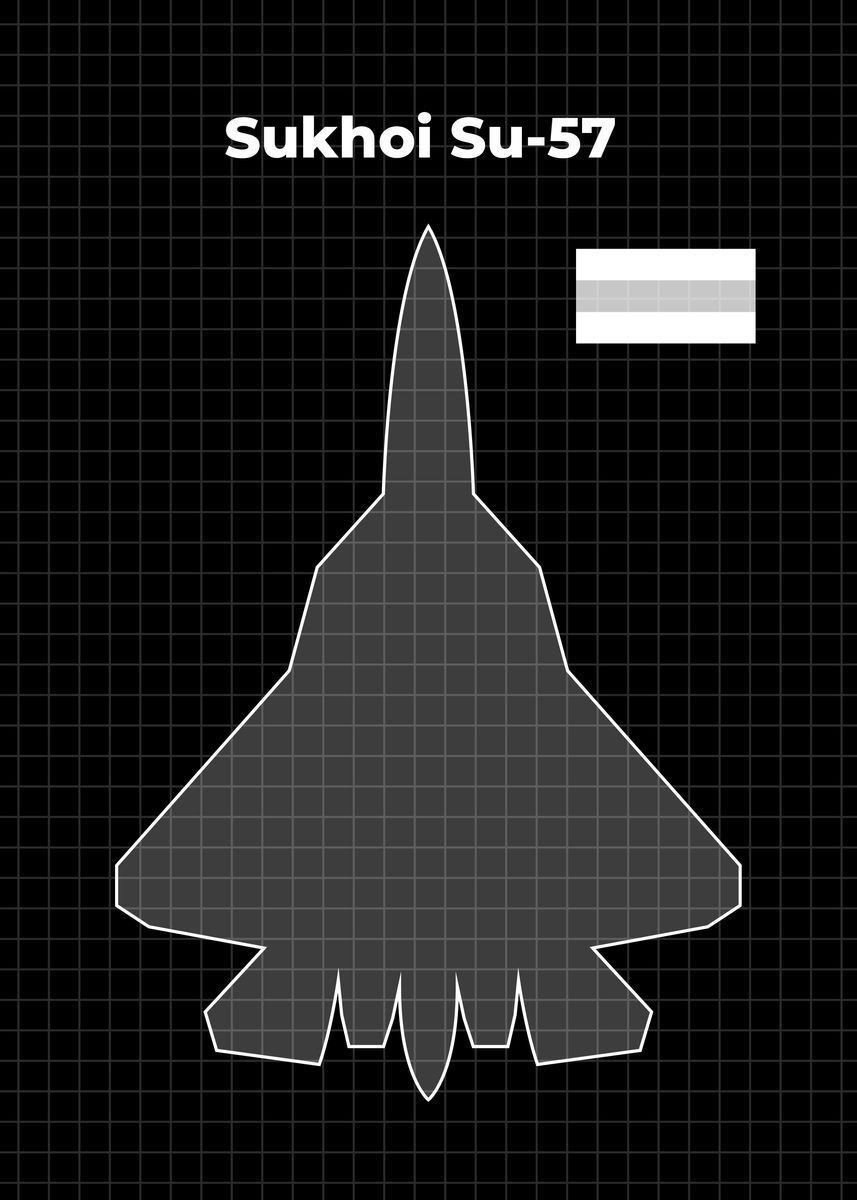 'Sukhoi su-57' Poster, picture, metal print, paint by Ray Diaz | Displate