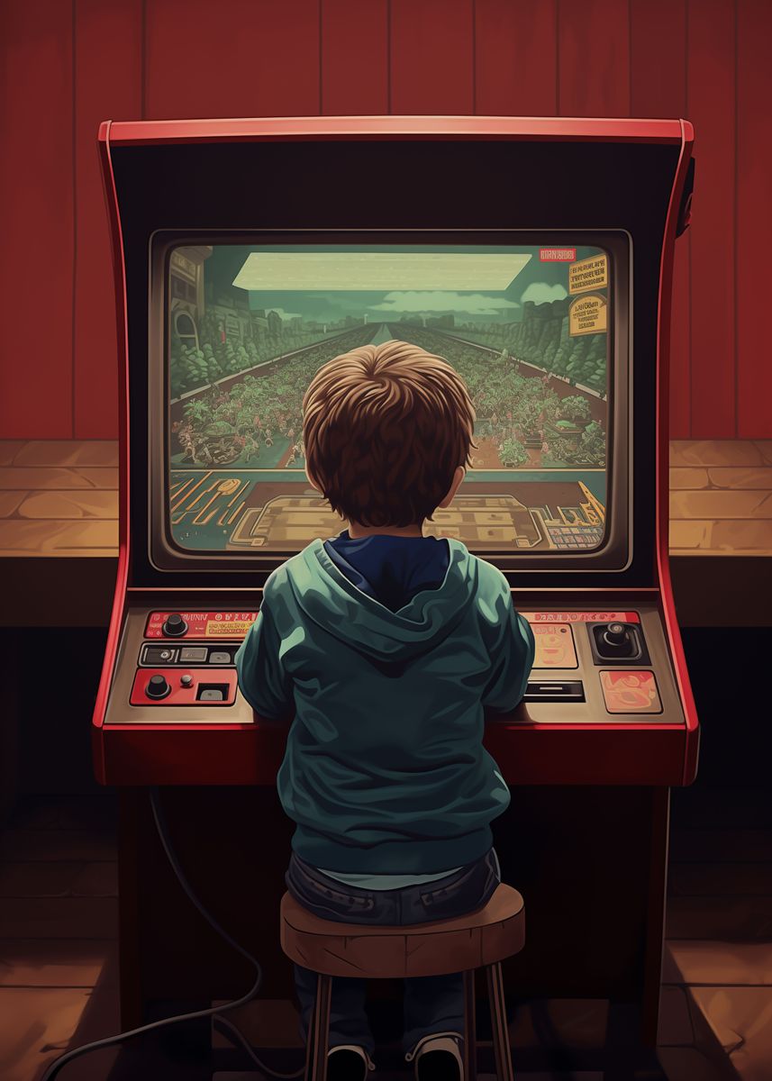 'Boy in the Zone' Poster, picture, metal print, paint by Pixel Prism ...