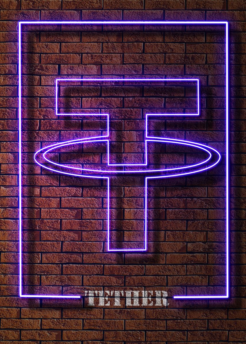 'NEON TETHER SIGN' Poster, picture, metal print, paint by Doc AEther ...