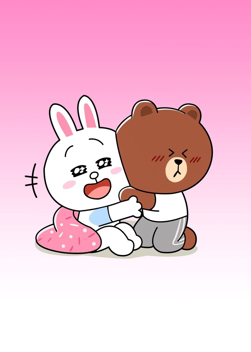 'bear brown cute animal' Poster, picture, metal print, paint by Martyn ...