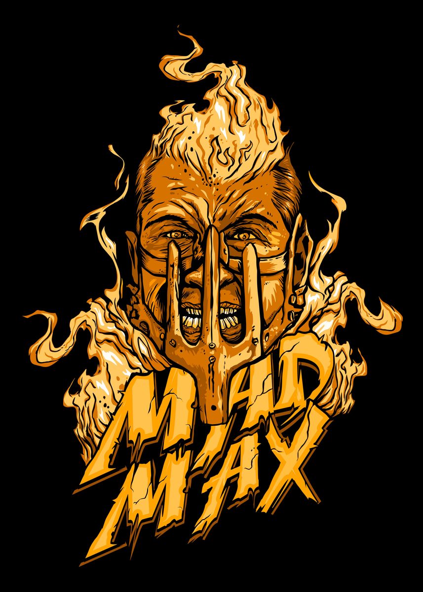 'Mad' Poster, picture, metal print, paint by Demonigote Shirts | Displate