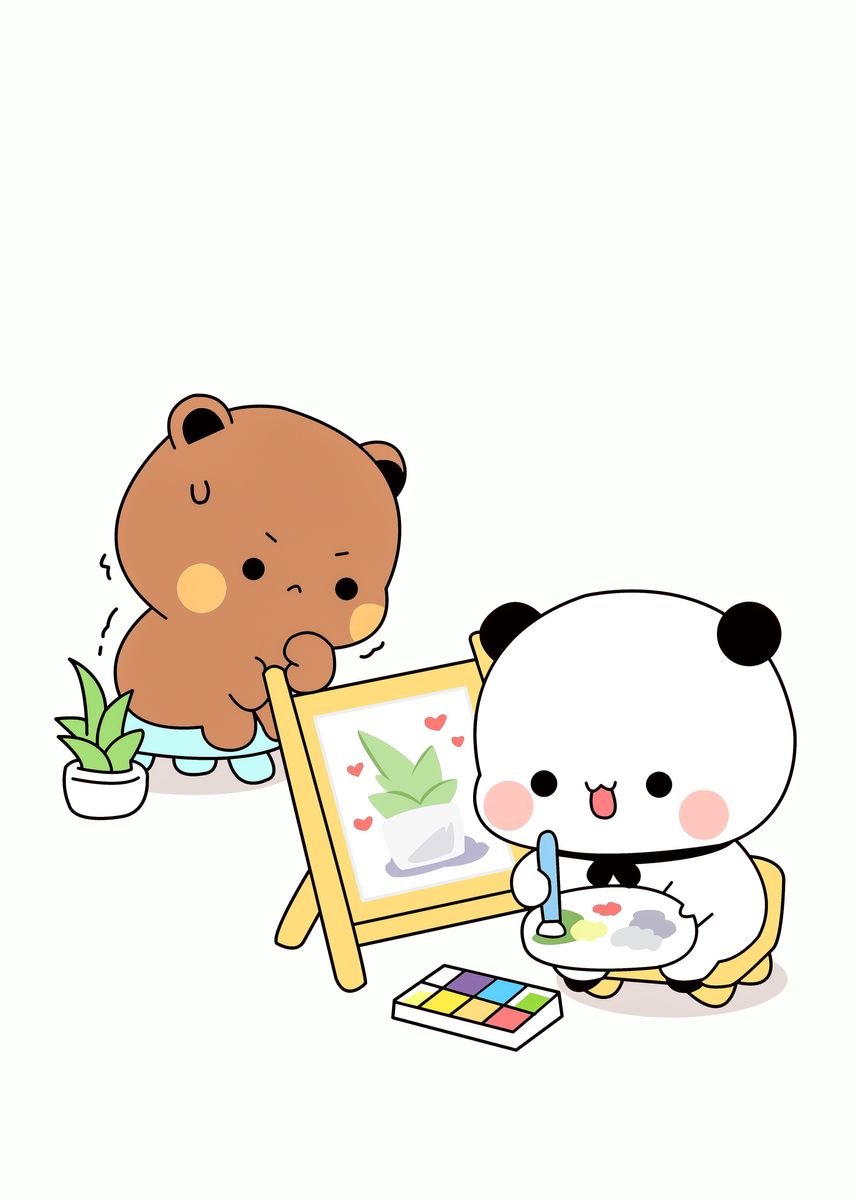 'bear cute animal ' Poster by Janet Bateman | Displate