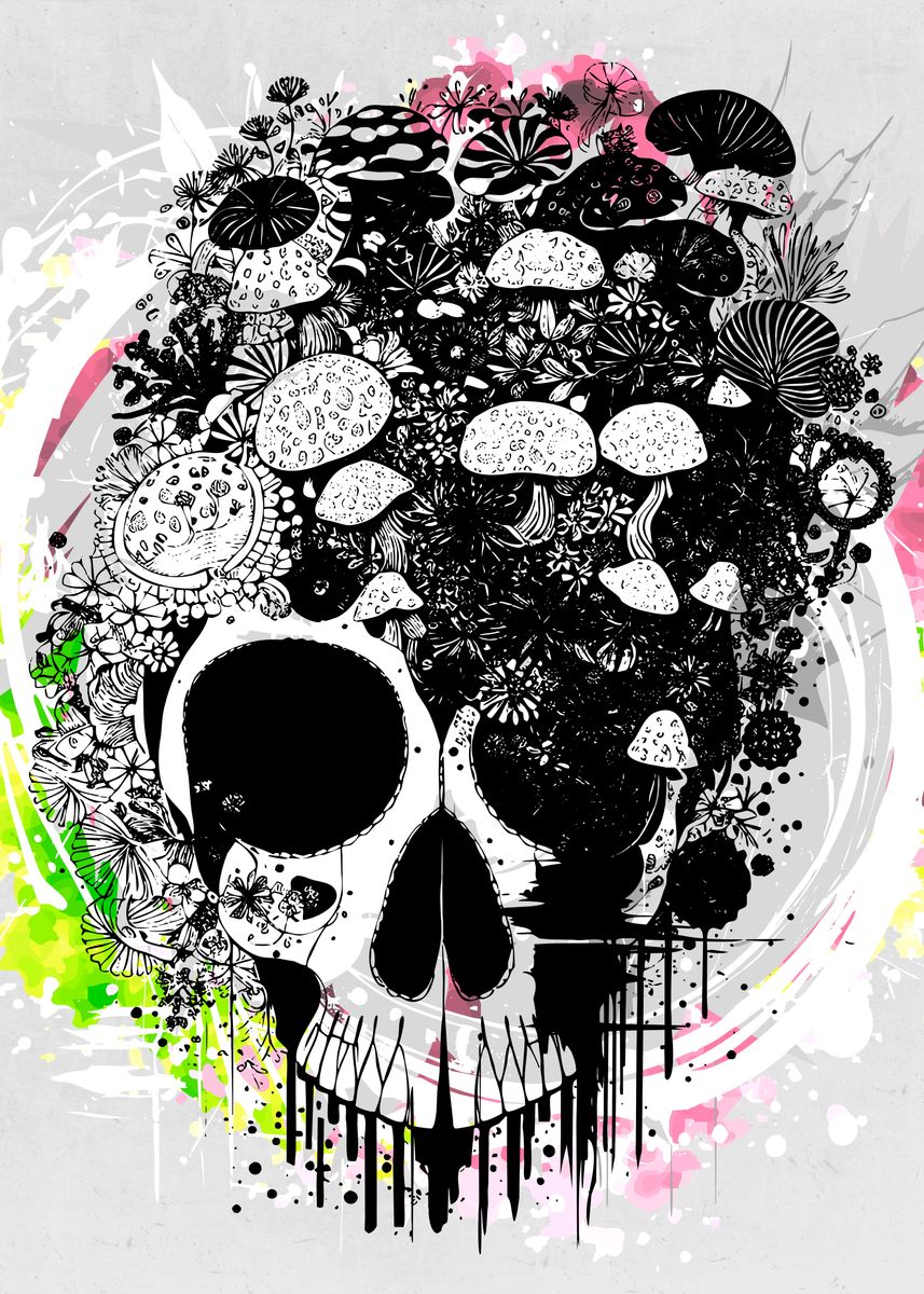 'Psychedelic Visions ' Poster, picture, metal print, paint by Ilya ...