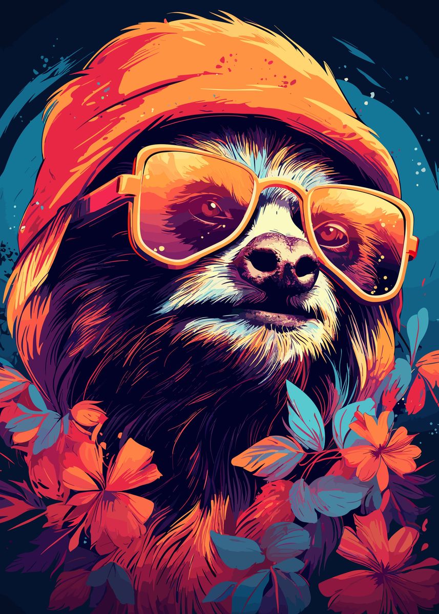 'Risograph Animal' Poster, picture, metal print, paint by Oliver Ben | Displate