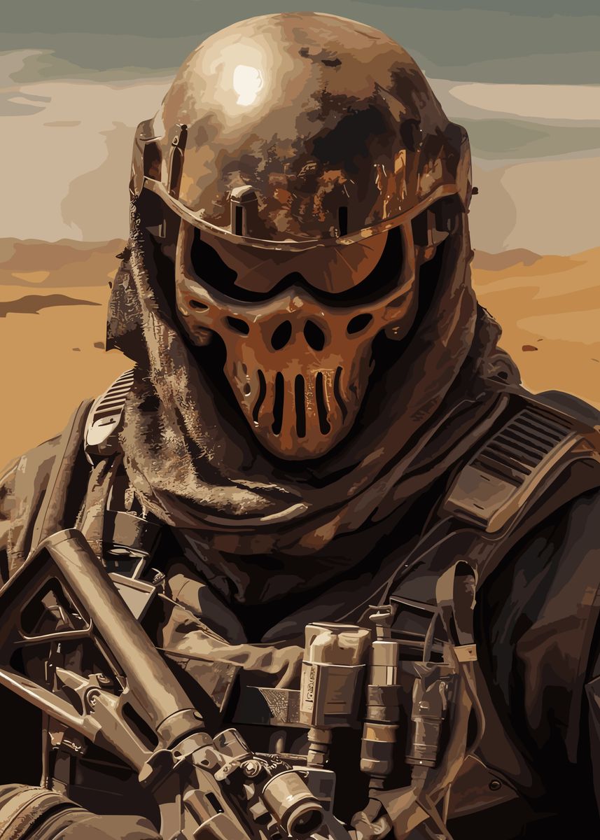 'soldier' Poster, picture, metal print, paint by ストリートチルドレン | Displate