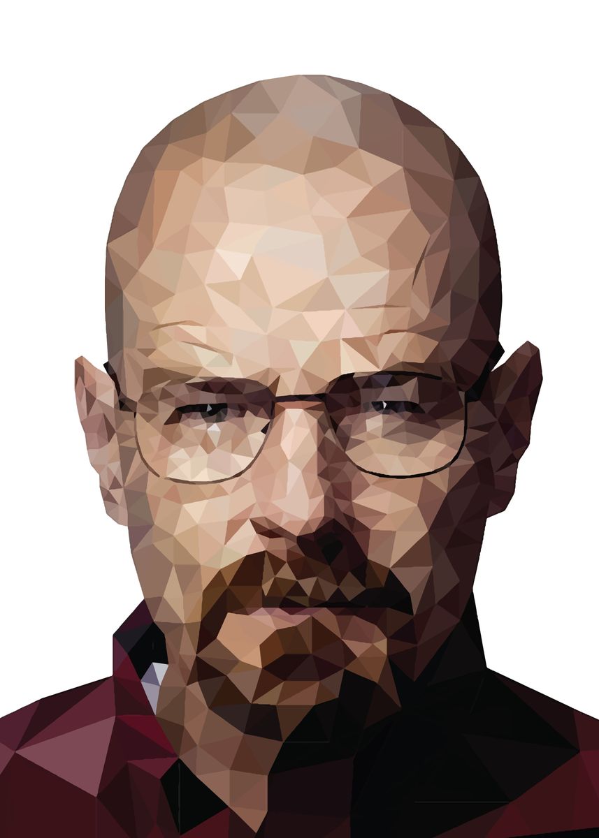 'Walter White' Poster, picture, metal print, paint by simple man | Displate