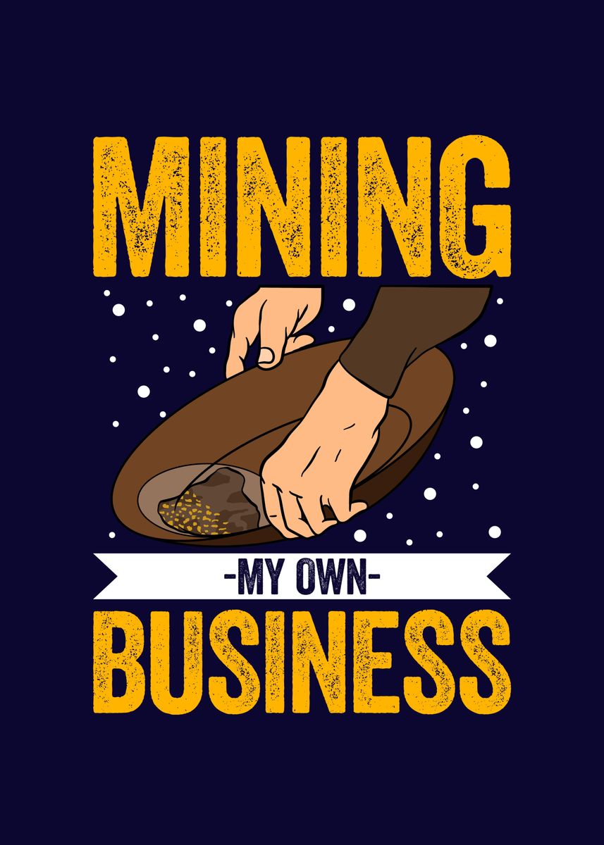 'Gold Panning' Poster, picture, metal print, paint by MzumO | Displate