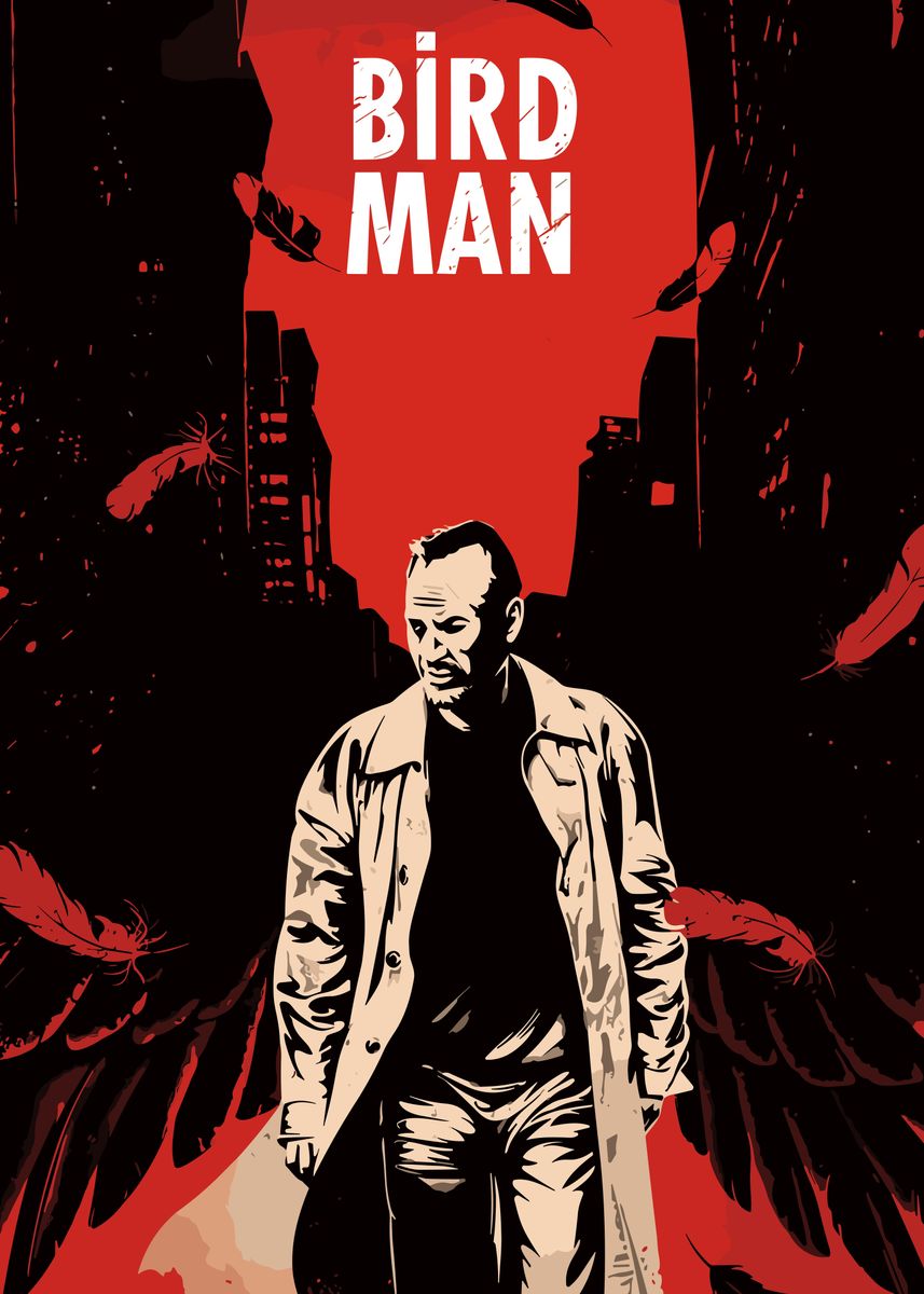 'Bird Man' Poster, picture, metal print, paint by Bae Irene | Displate