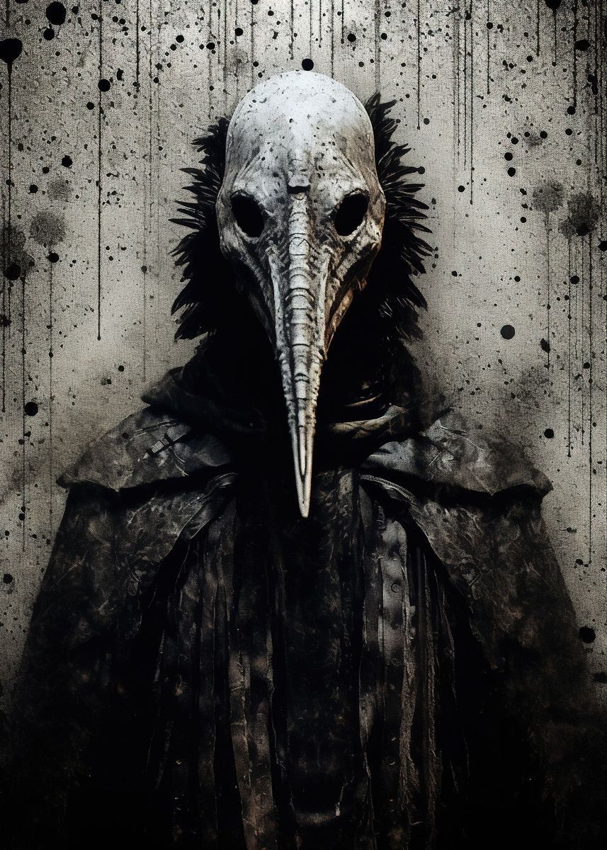 'Evil Plague Doctor' Poster, picture, metal print, paint by Senja ...