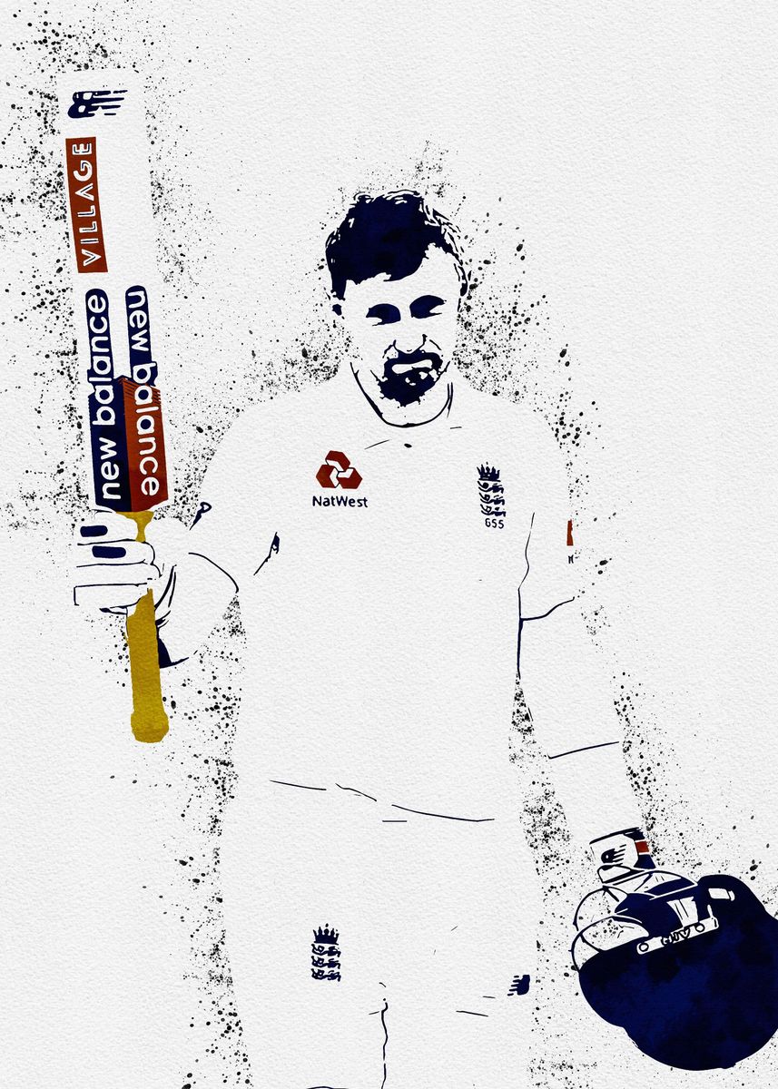 'Joe Root' Poster, picture, metal print, paint by Paul C. Lane | Displate