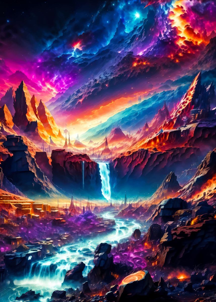 'Magic Lake' Poster by James Garcia | Displate