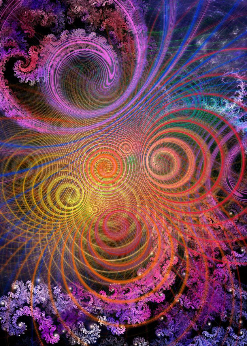 'FRACTAL VOID' Poster, picture, metal print, paint by Yantrart DESIGN ...