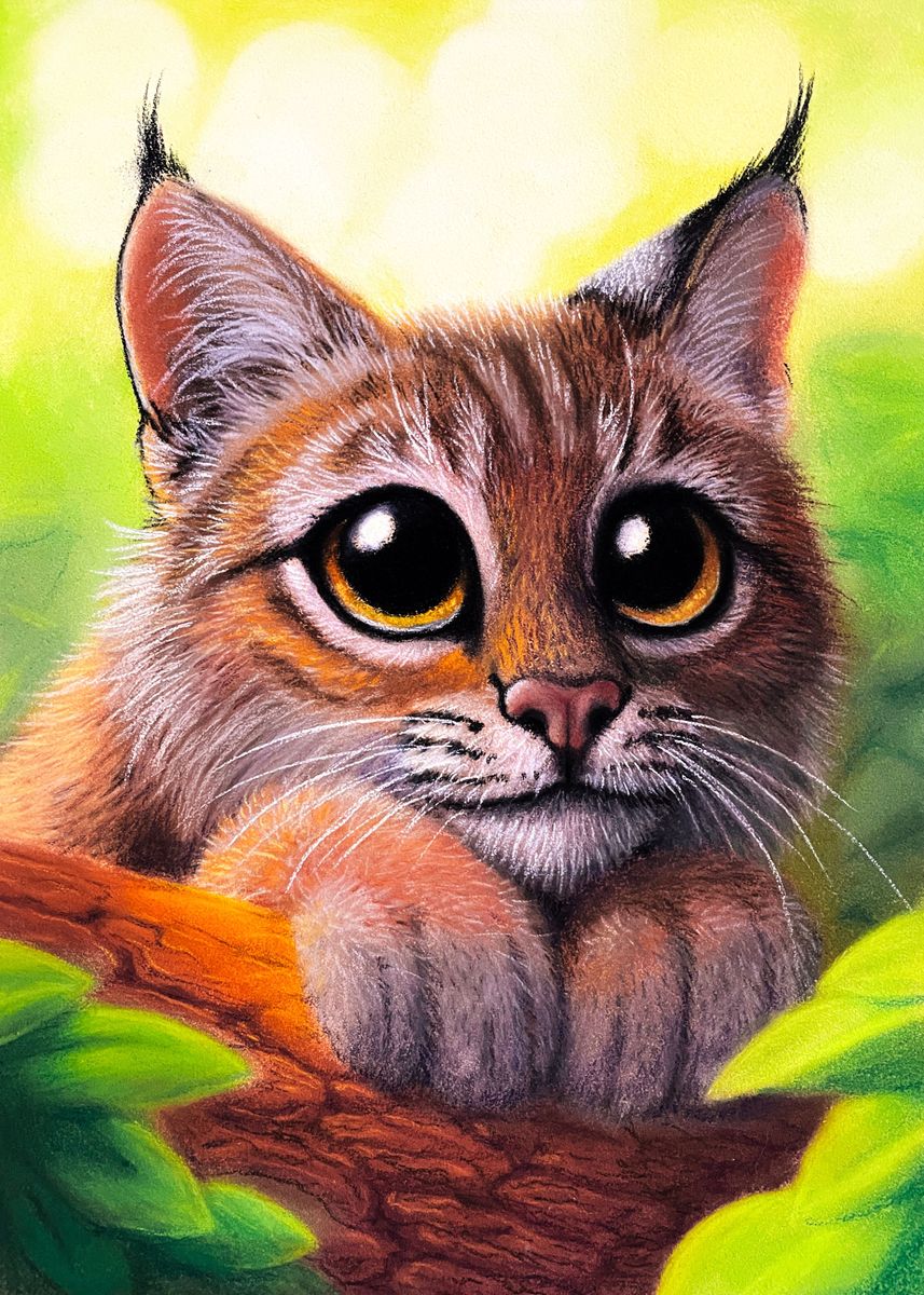 'Cute Lynx' Poster by Sofakitty | Displate