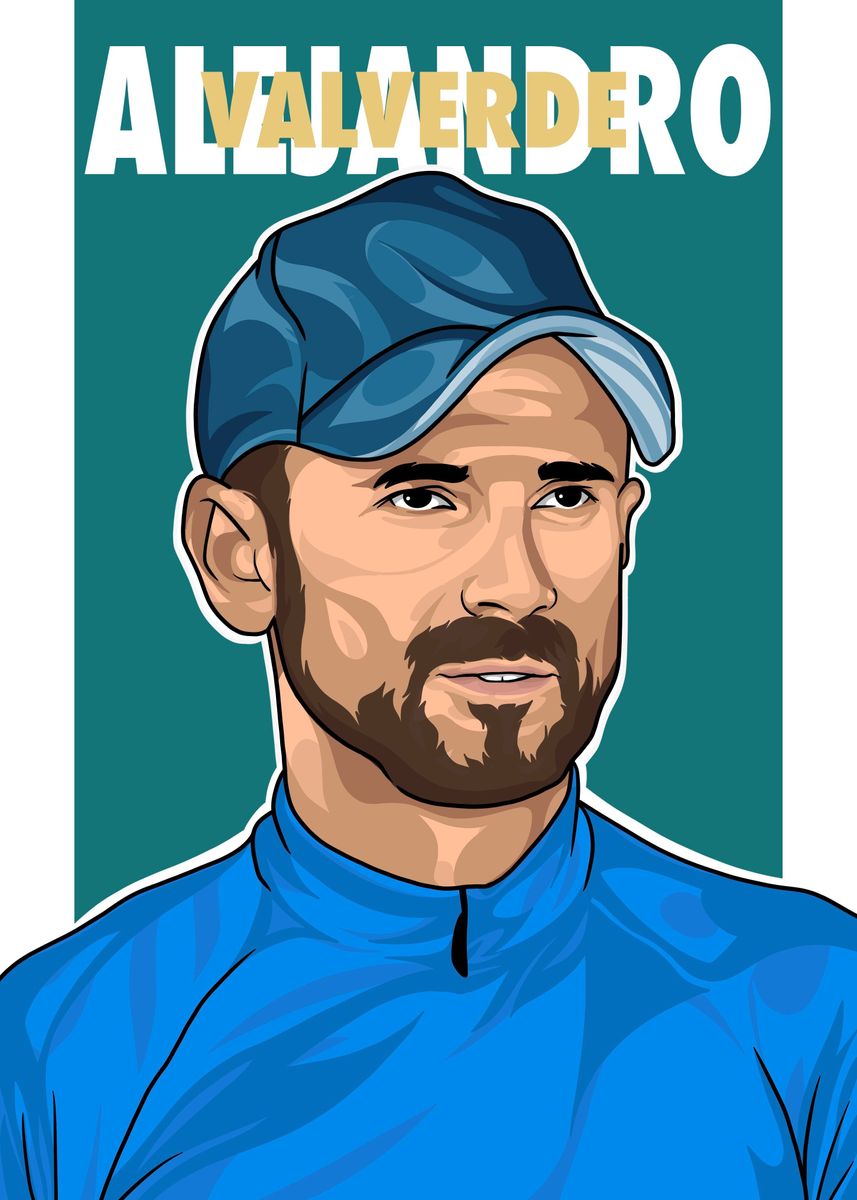 'Alejandro Valverde' Poster, picture, metal print, paint by Imad Madd ...