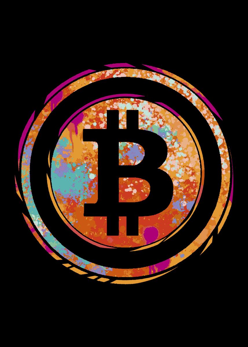 'Bitcoin' Poster, picture, metal print, paint by Adam | Displate