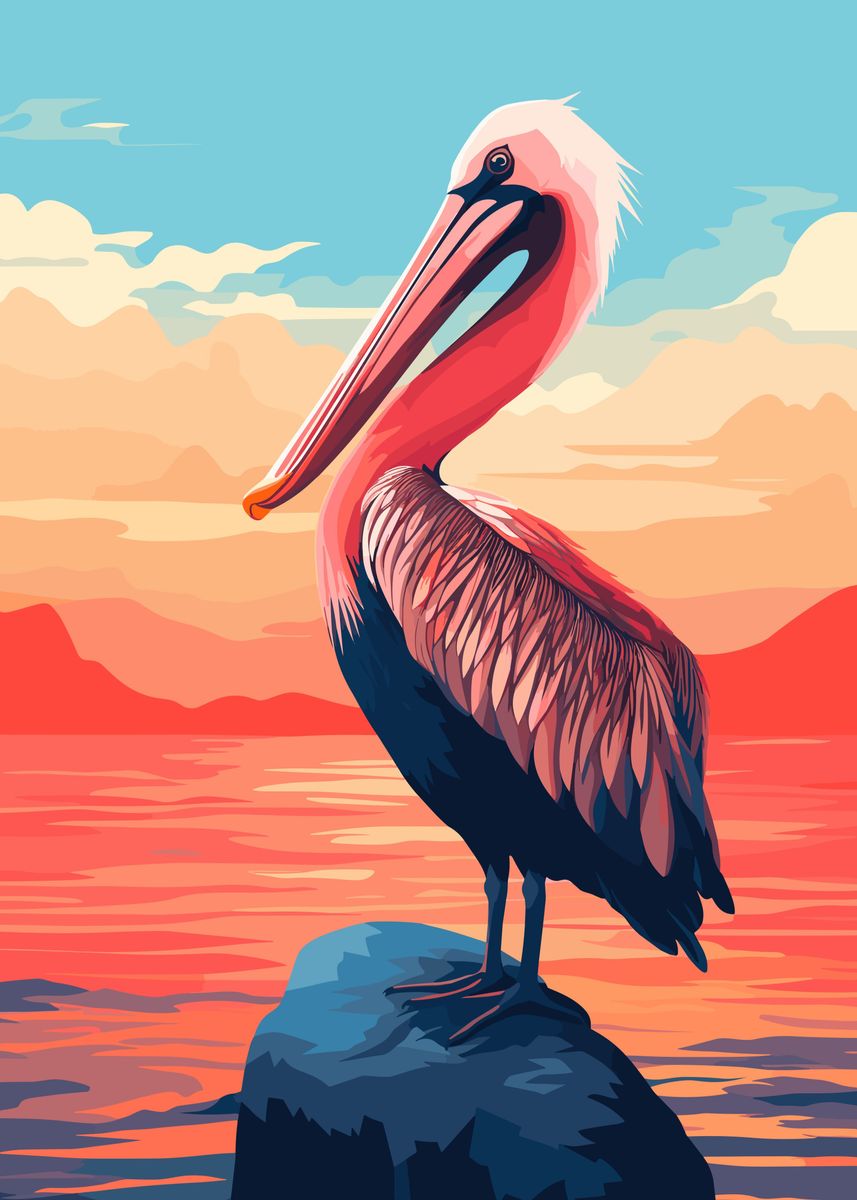 'Risograph Animal' Poster, picture, metal print, paint by Oliver Ben | Displate