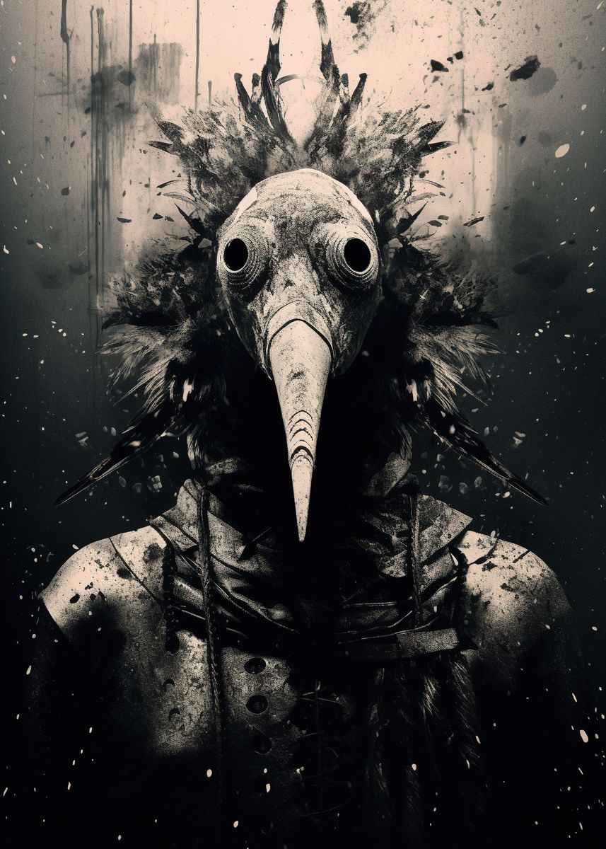 'Demonic Plague Doctor' Poster, picture, metal print, paint by Senja ...