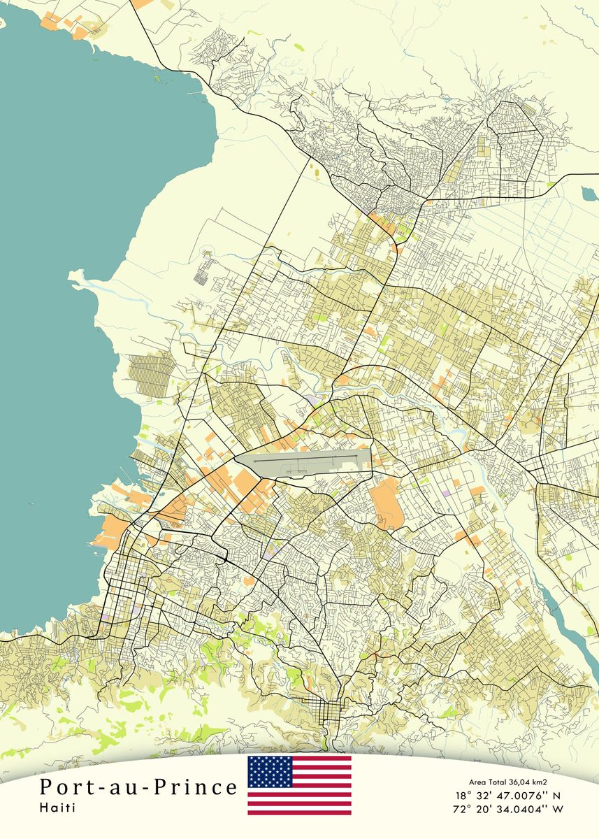 'Port Au Prince Haiti' Poster, picture, metal print, paint by Kaye ...