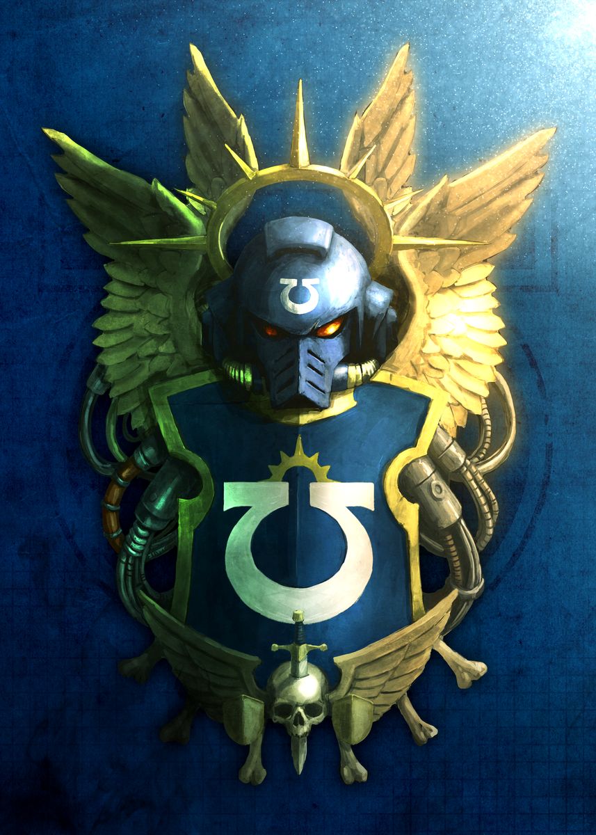 'Ultramarines' Poster, picture, metal print, paint by Warhammer | Displate