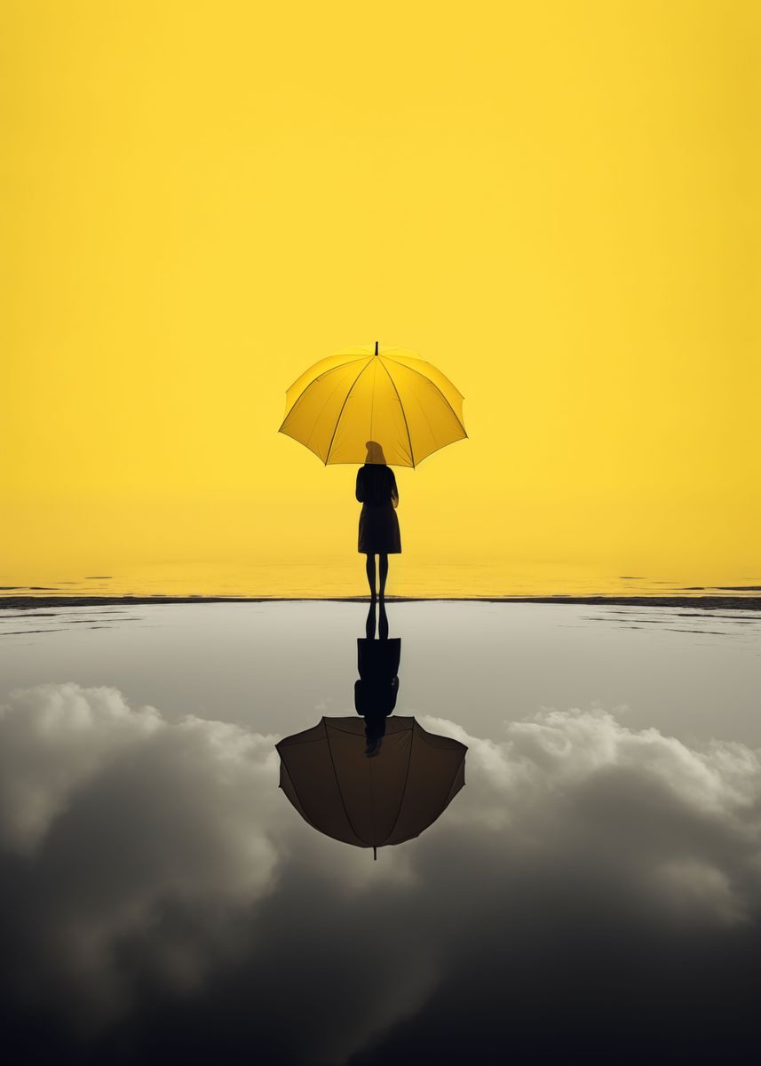 'Golden Reverie' Poster, picture, metal print, paint by Fayt | Displate