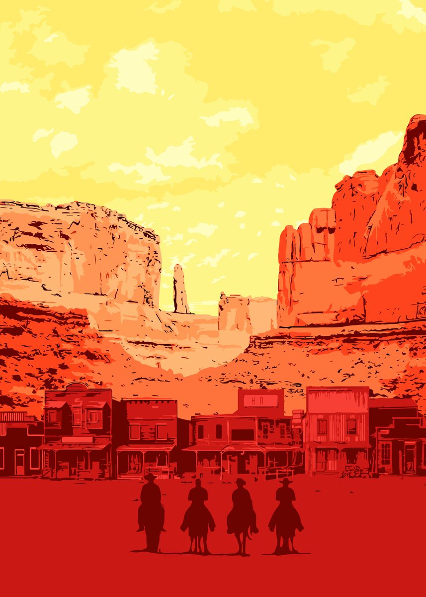 'red dead 2' Poster, picture, metal print, paint by Jan flok Ethess ...