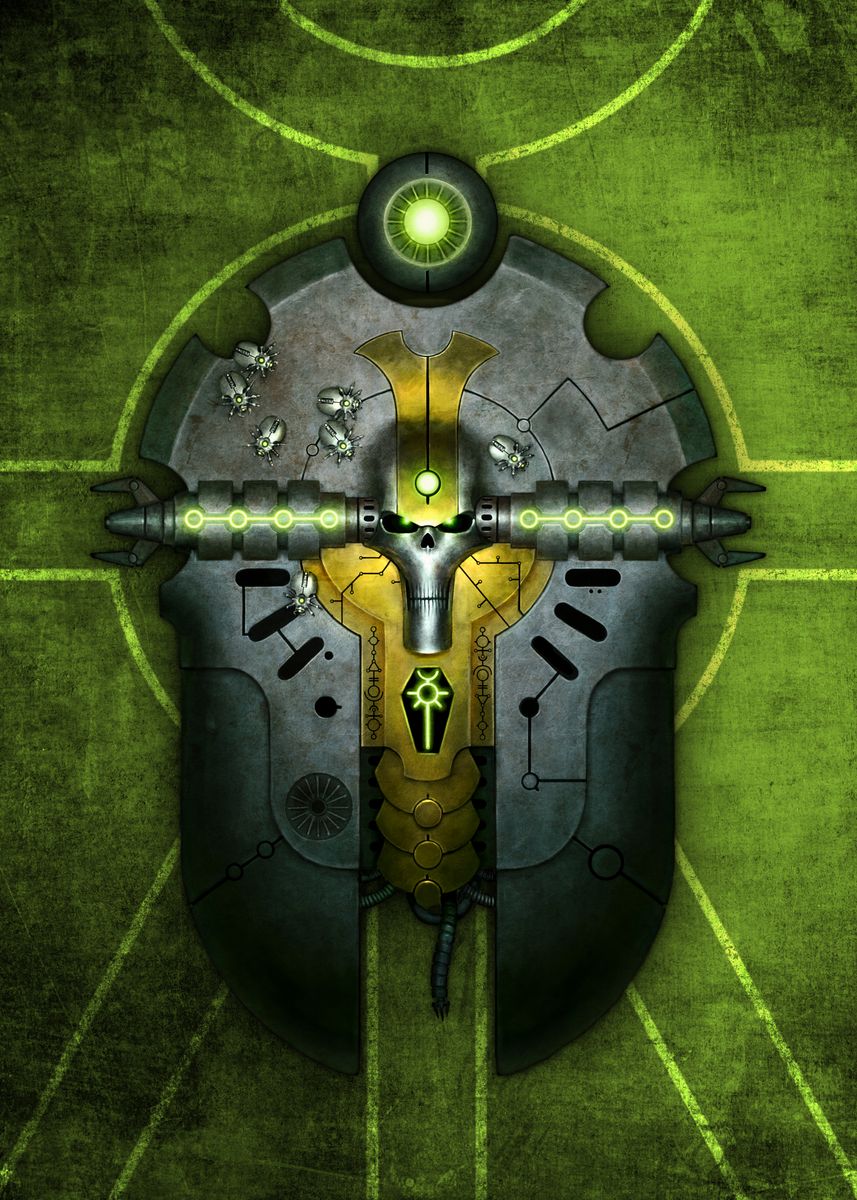 'Necron 1' Poster, picture, metal print, paint by Warhammer | Displate
