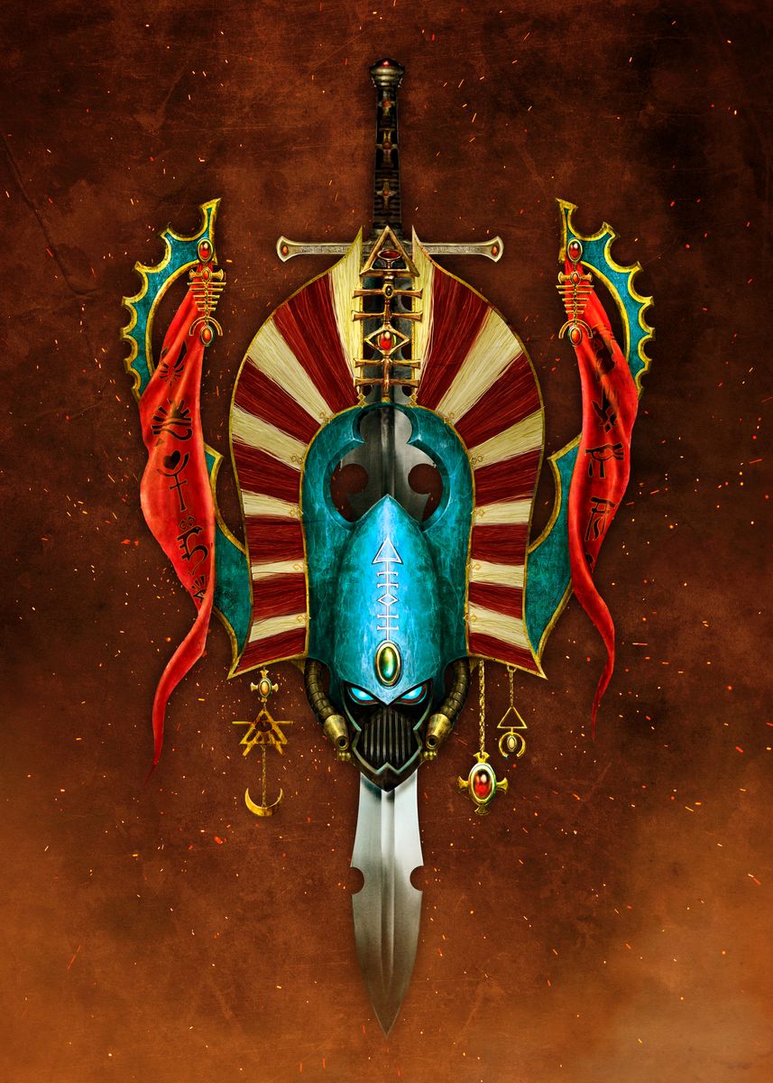 'Aeldari 1' Poster, picture, metal print, paint by Warhammer | Displate