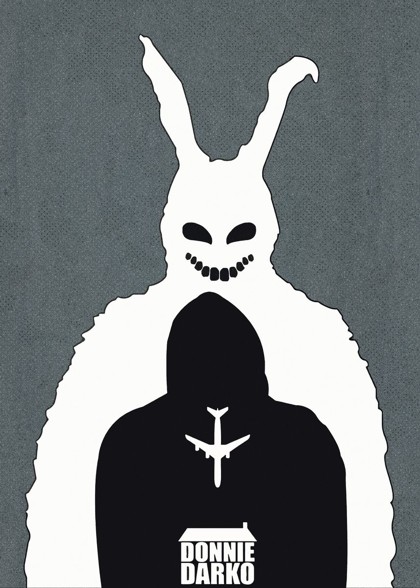 'Donnie Darko minimalist' Poster, picture, metal print, paint by MarcosHarris Studio | Displate