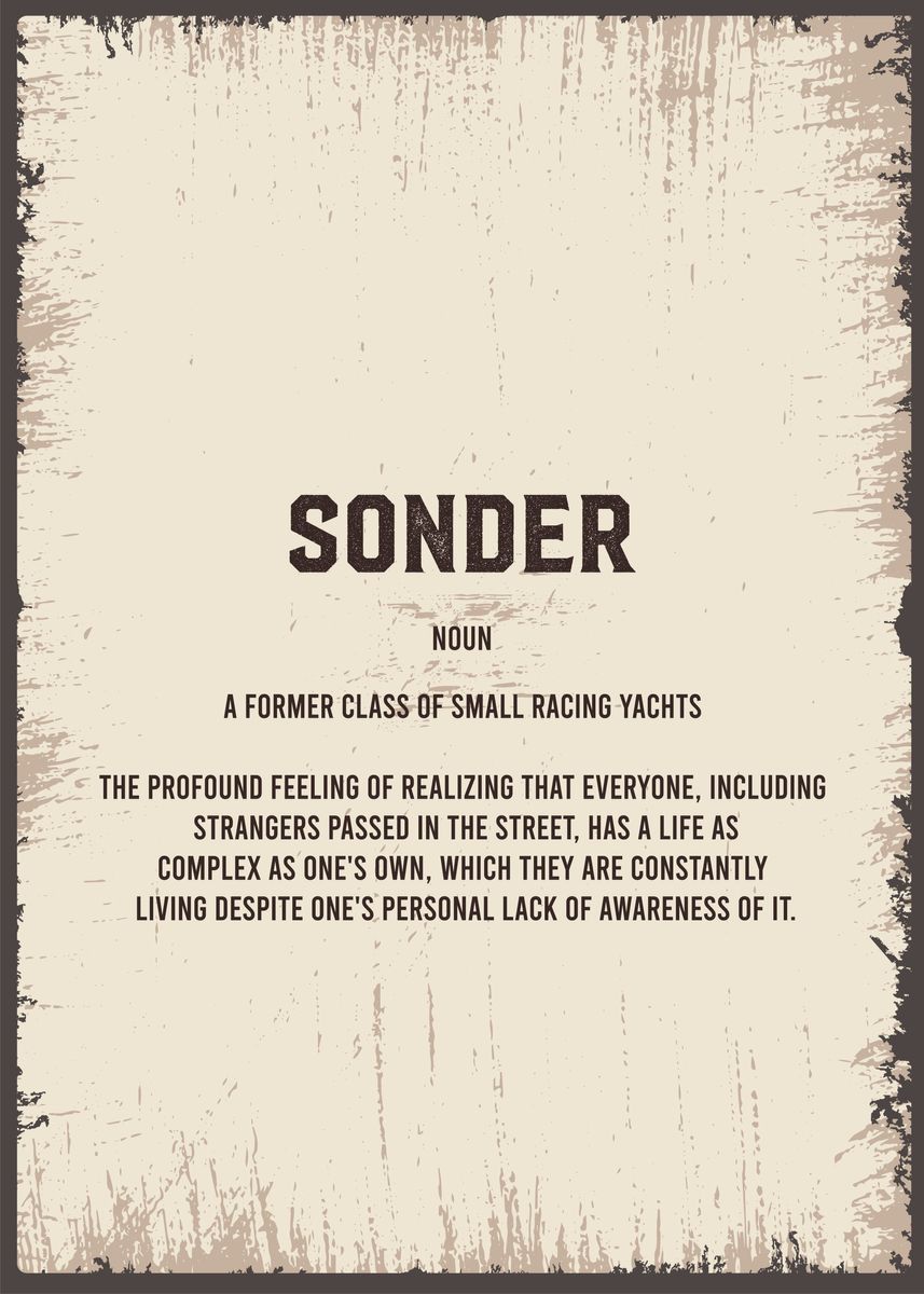 'sonder' Poster, picture, metal print, paint by Trending Displate ...