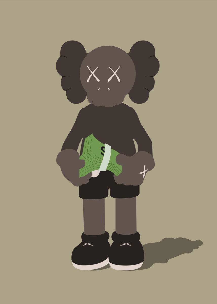 'Kaws Money' Poster, picture, metal print, paint by SBS | Displate