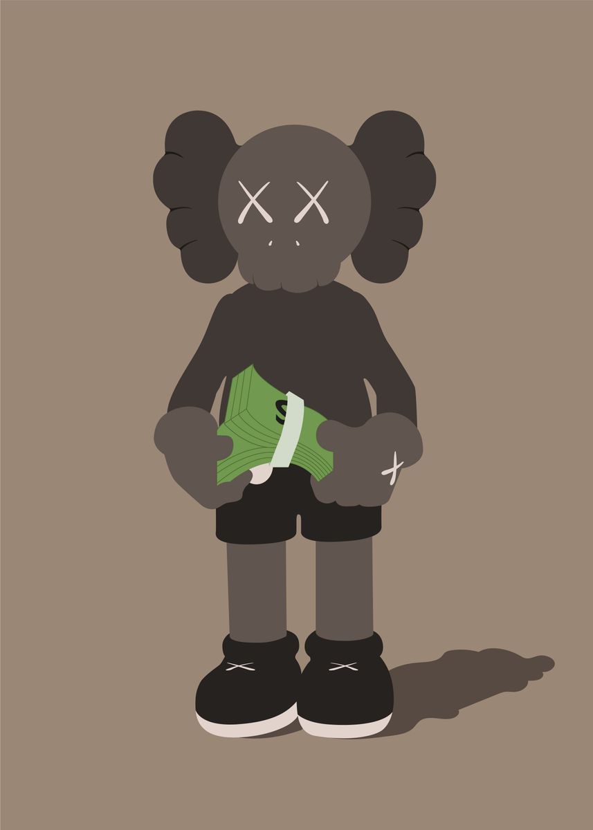 'Kaws Money' Poster, picture, metal print, paint by SBS | Displate