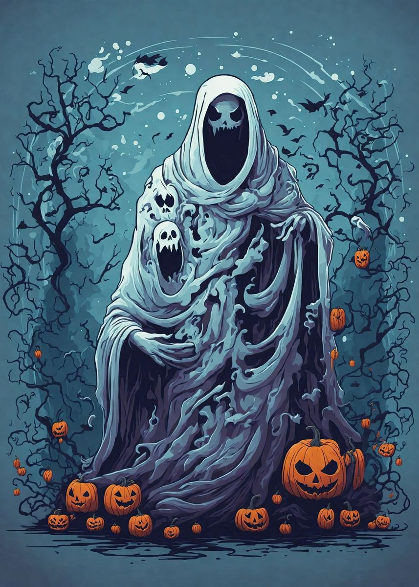 'Ghost' Poster, picture, metal print, paint by LP Design and Studio ...