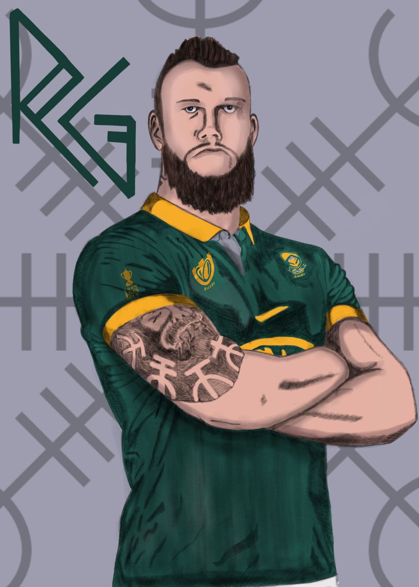 'The Viking RG Snyman' Poster, picture, metal print, paint by Scorrie ...
