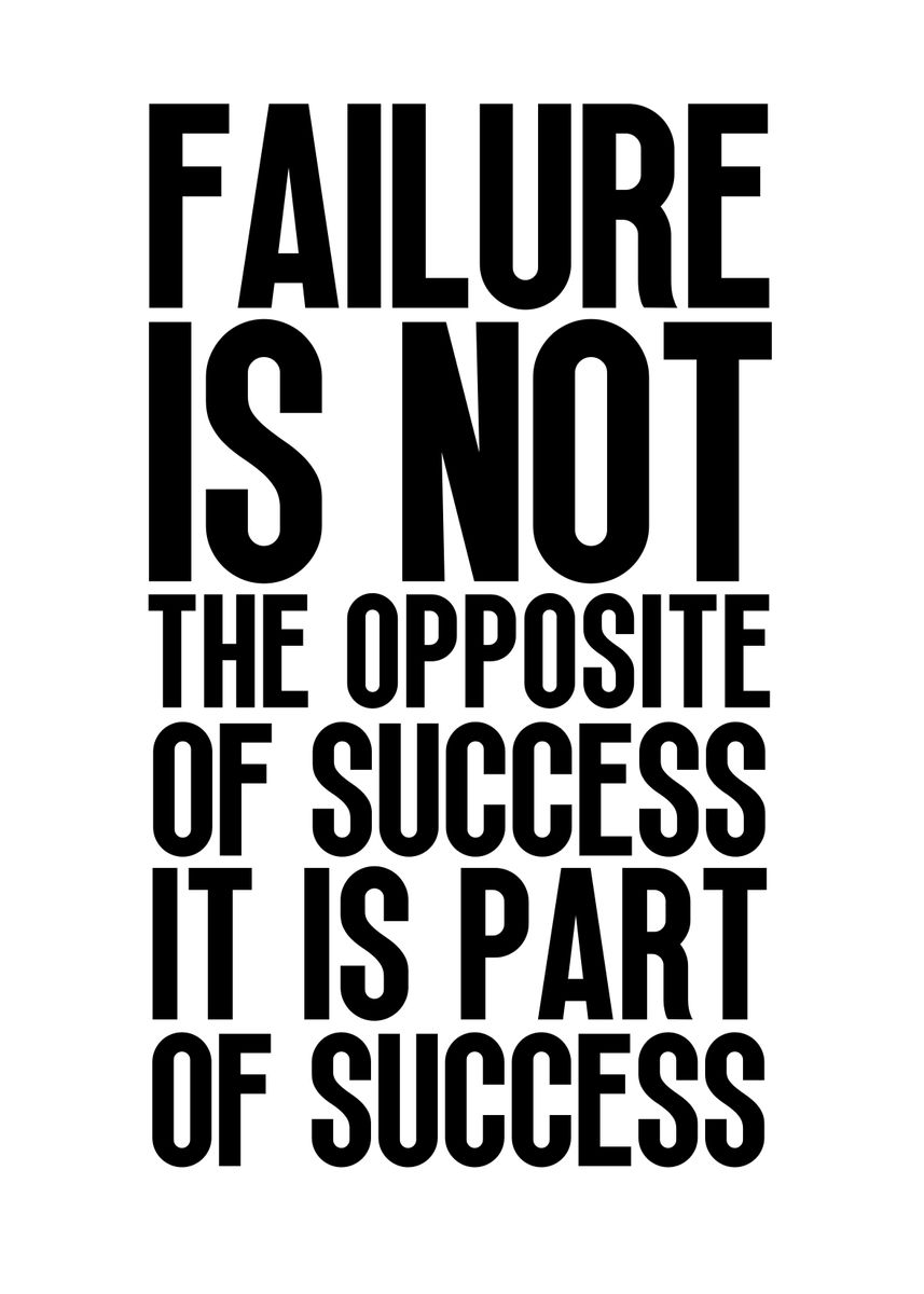 'Failure and Success' Poster, picture, metal print, paint by Wezt ...