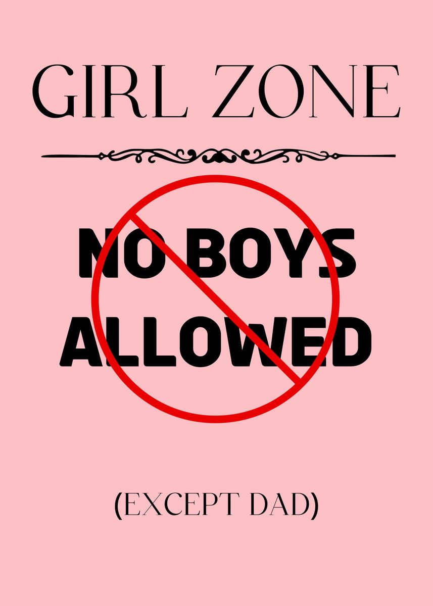 'Girl zone' Poster, picture, metal print, paint by EDSON RAMOS | Displate