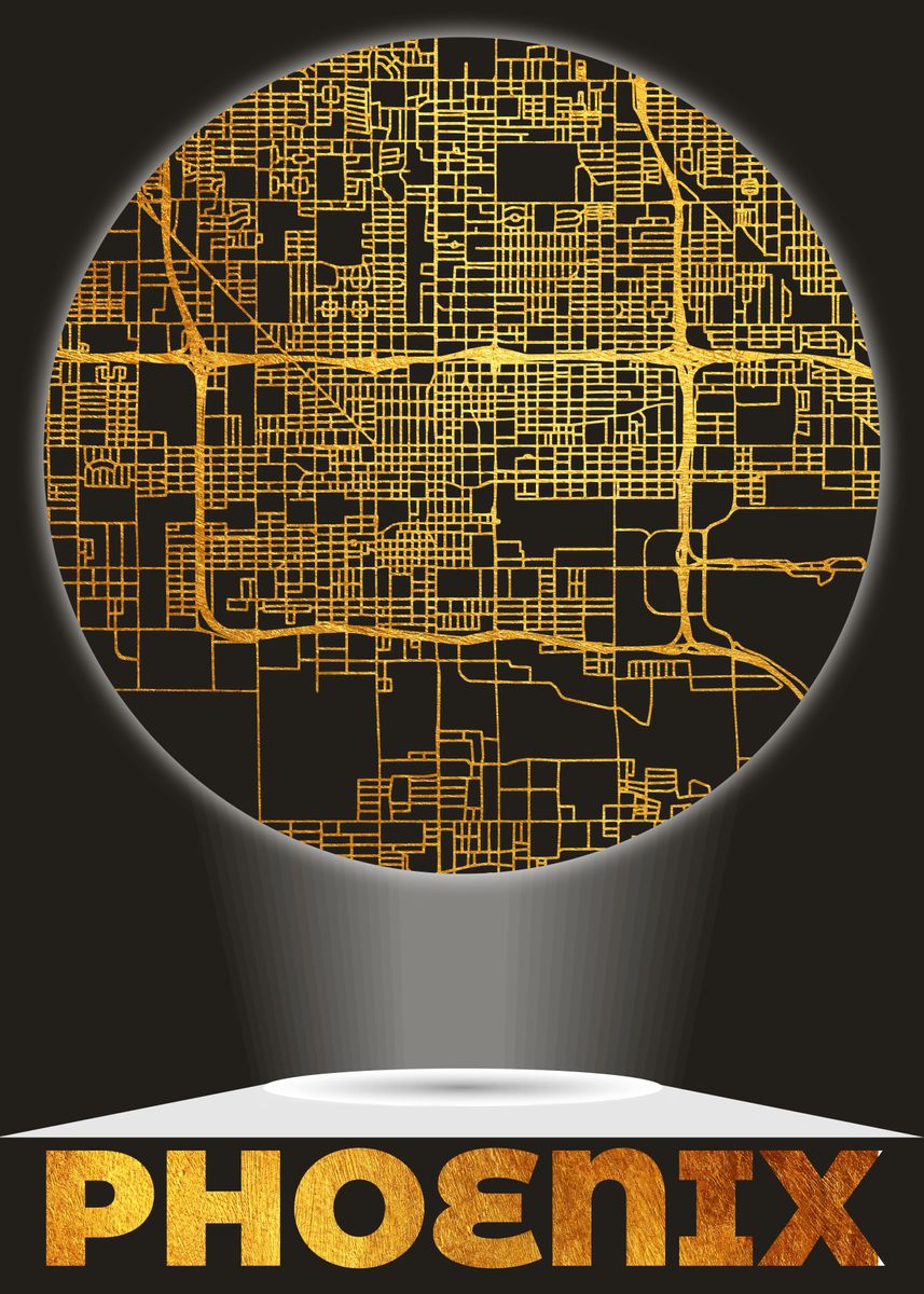 'Phoenix AZ USA' Poster by Nolan Mccroskey | Displate