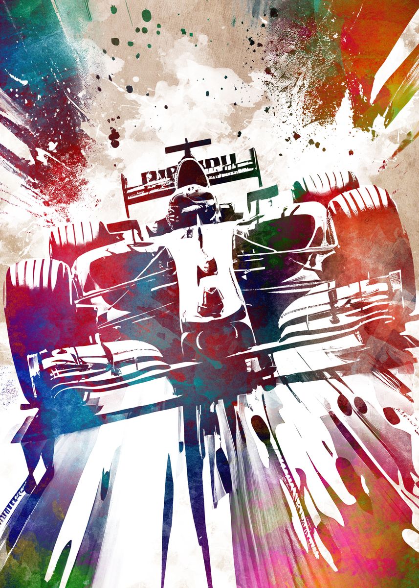 'Speed racing' Poster, picture, metal print, paint by JBJart Justyna ...