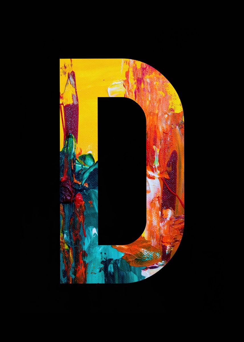 'Abstract Typography' Poster, picture, metal print, paint by babi lonia ...