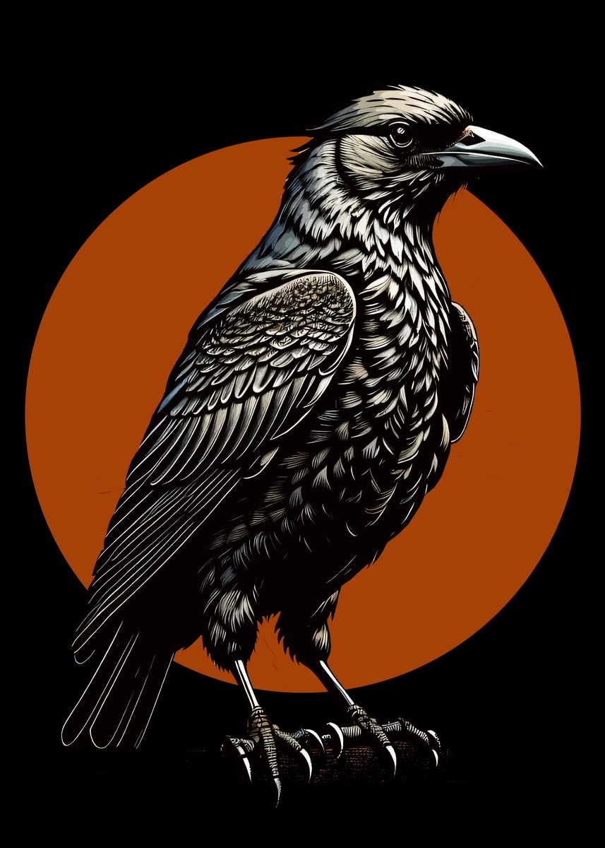 'Raven' Poster by Rick Creative | Displate