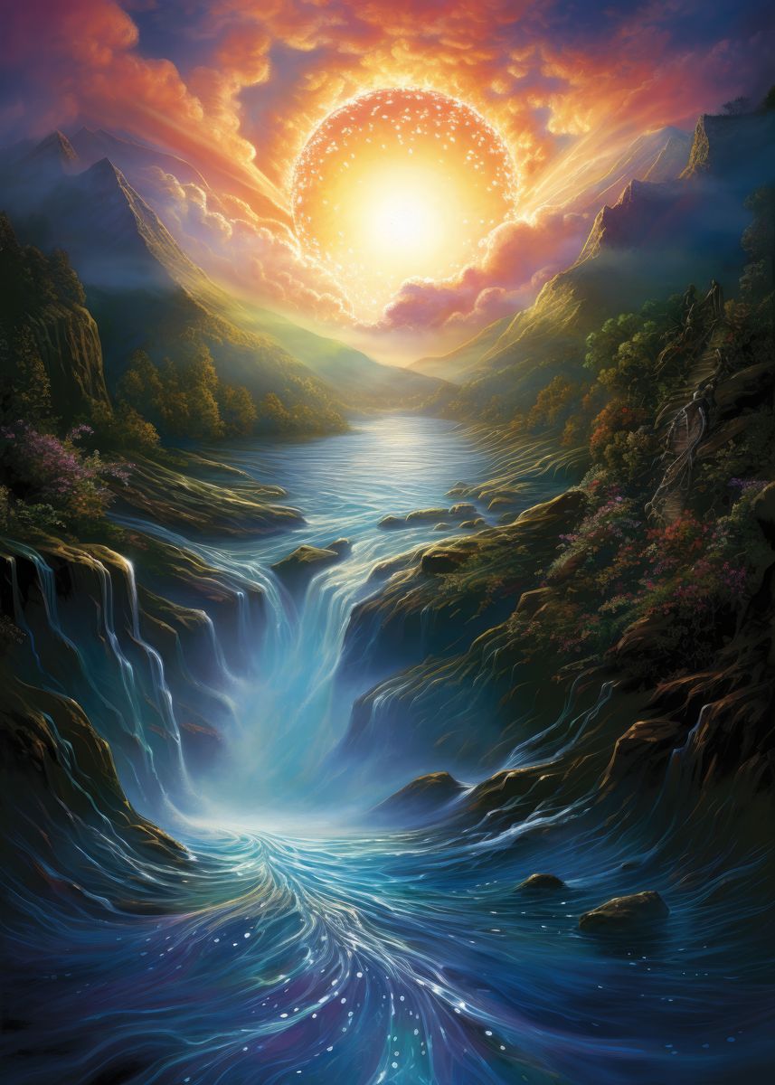 'A Fantasy land' Poster, picture, metal print, paint by Mr Yy | Displate