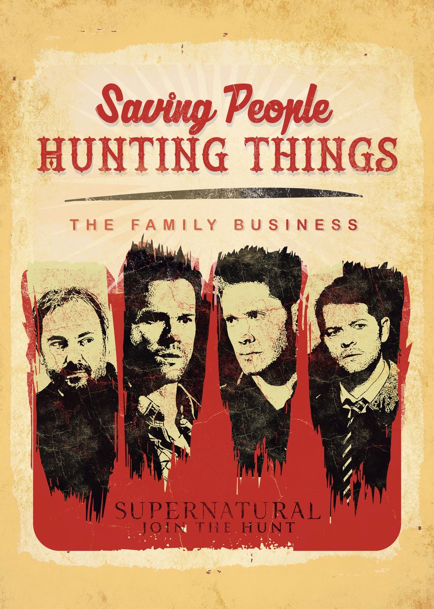 'Saving People' Poster, picture, metal print, paint by Supernatural ...
