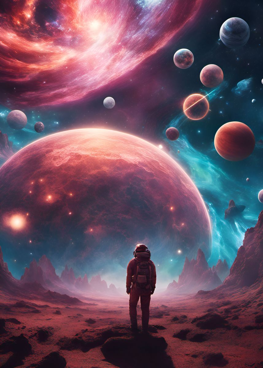 'Cosmic Dreamscape' Poster by Sparkls | Displate