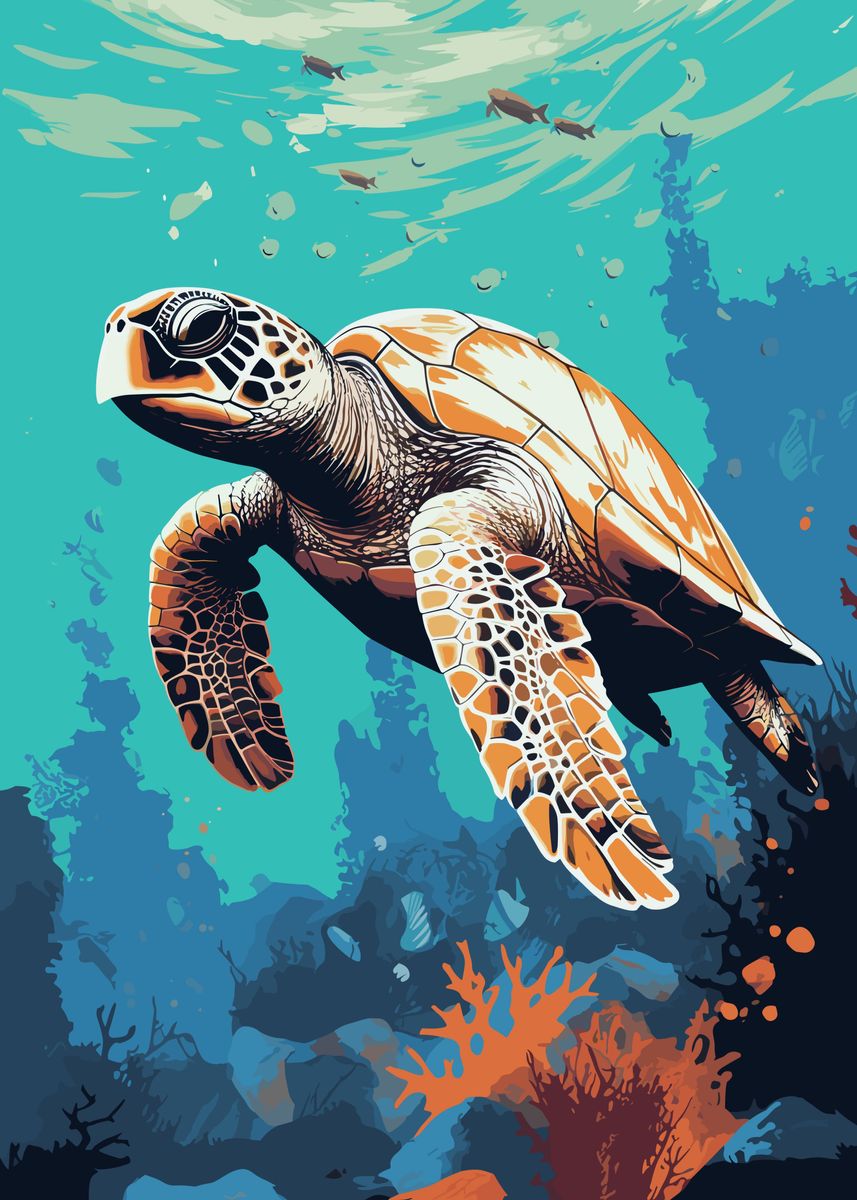 'Risograph Animal' Poster, picture, metal print, paint by Oliver Ben ...