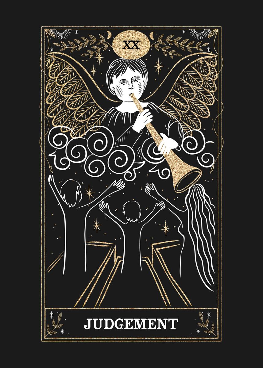 'Judgement Tarot Card' Poster, picture, metal print, paint by SoulArt ...
